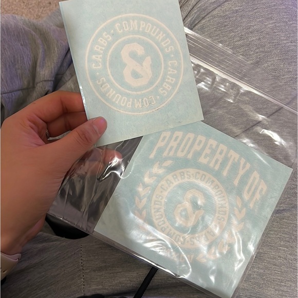 Gymshark | Other | Kkfit Carbs And Compounds Stickers | Poshmark